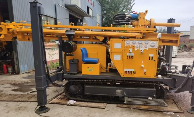 Fully Hydraulic Track Mounted Drill Rig , Borehole Drilling Equipment ...