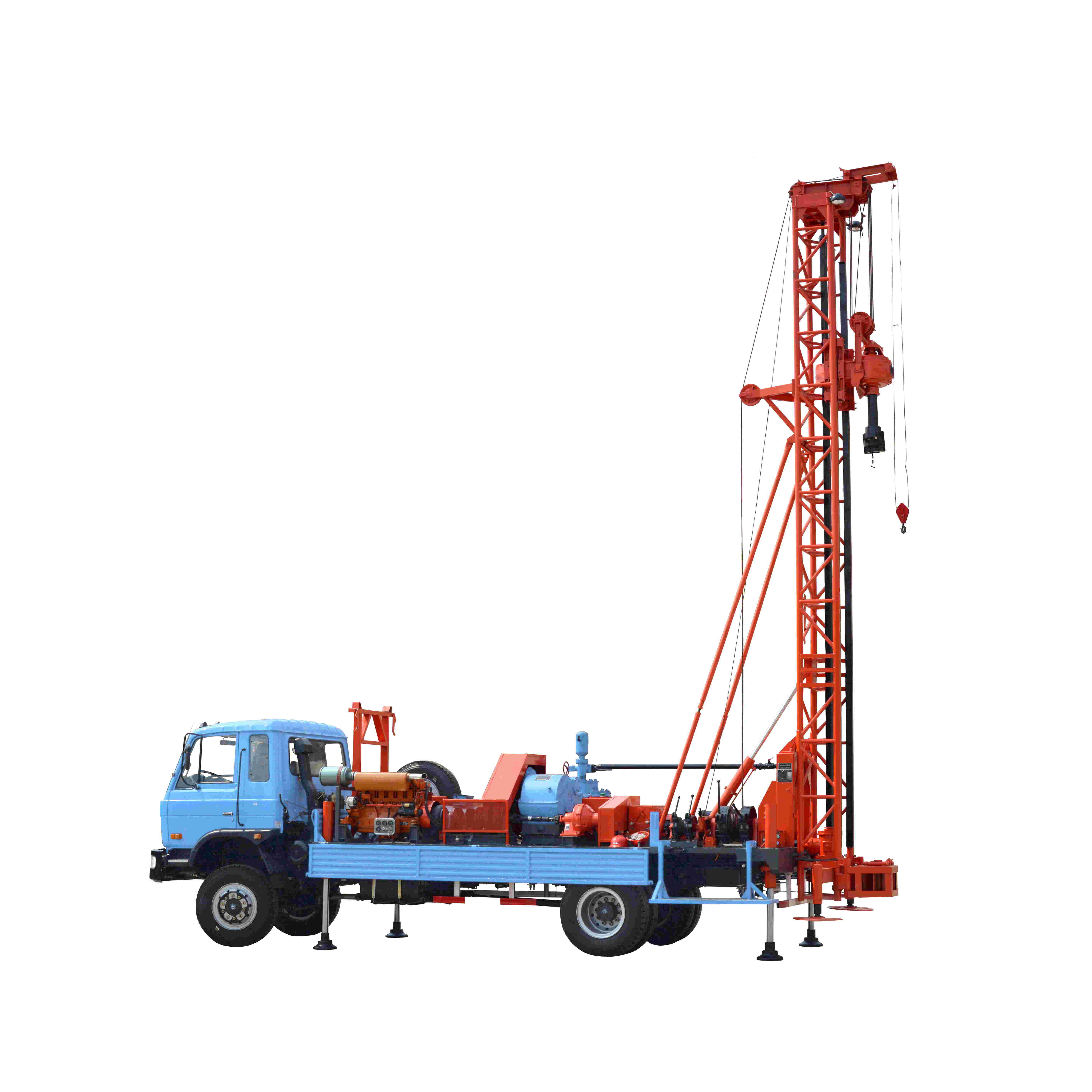 95kw 400m Deep Water Well Drilling Rig , Water Borehole Drilling ...