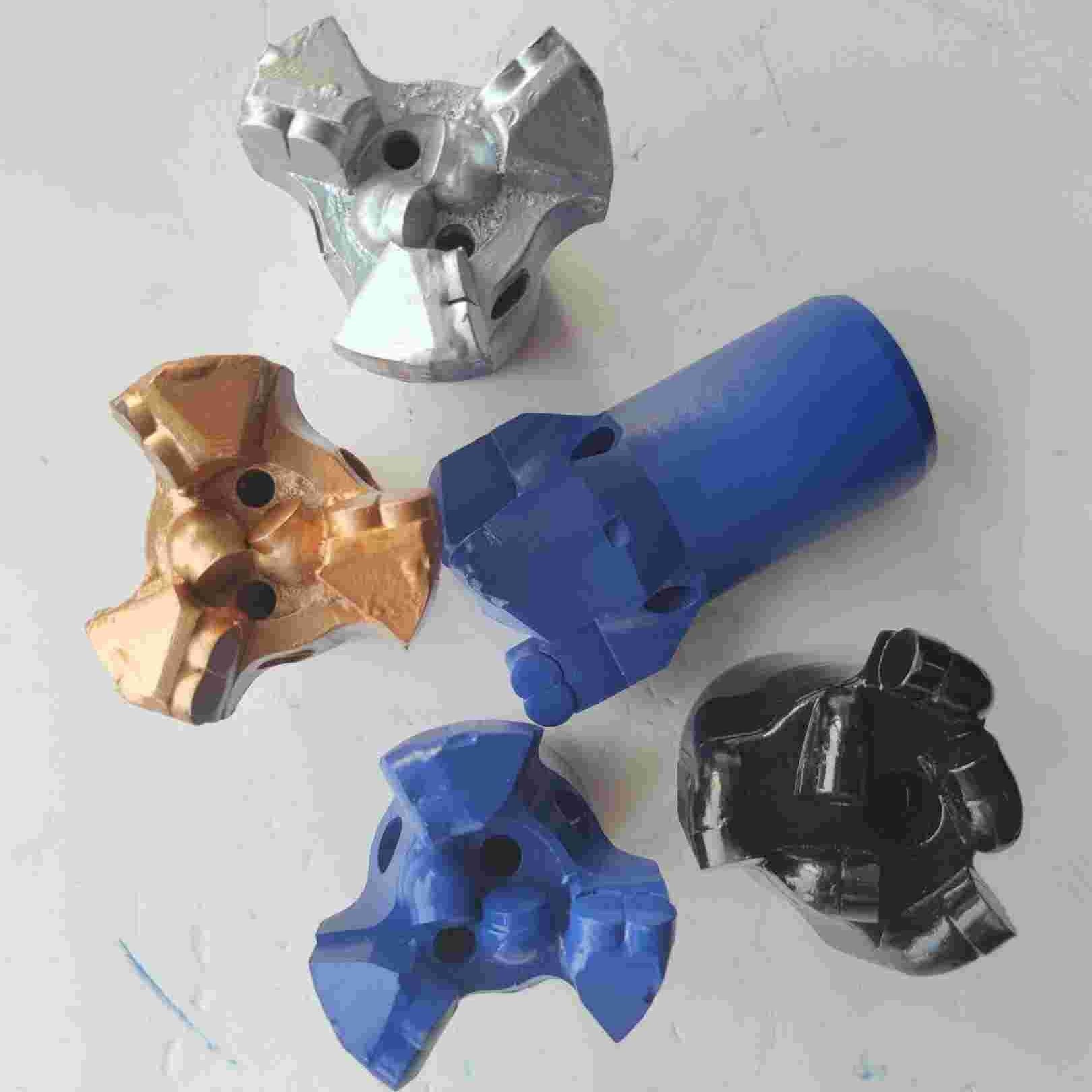 Diamond PDC Drill Bit , Non Coring Drill Bits 76mm Diameter For Coal Mining