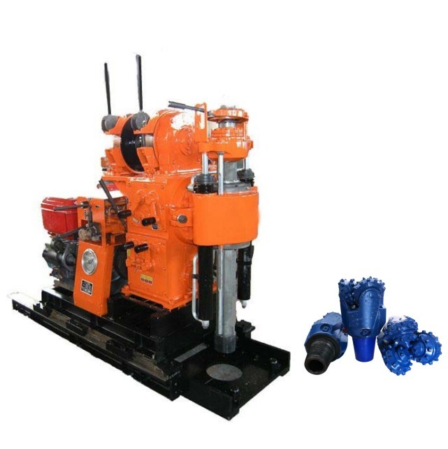 Compact Structure Borehole Drilling Rig 250m Depth With Crawler Trailer ...