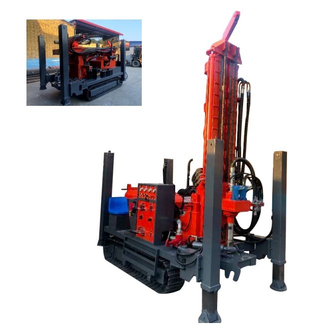 Fully Hydraulic Industrial Borehole Drilling Machine Tracked Type For ...