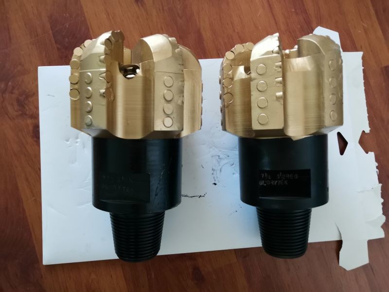 8" Five Blades Hard Rock Drill Bits PDC Steel Body For Borehole Drilling