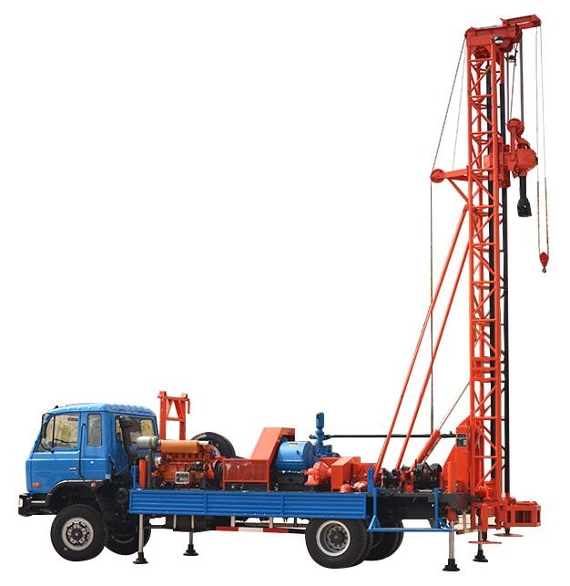 400m Small Water Well Drilling Rig Wheeled Truck Off Road Borewell ...