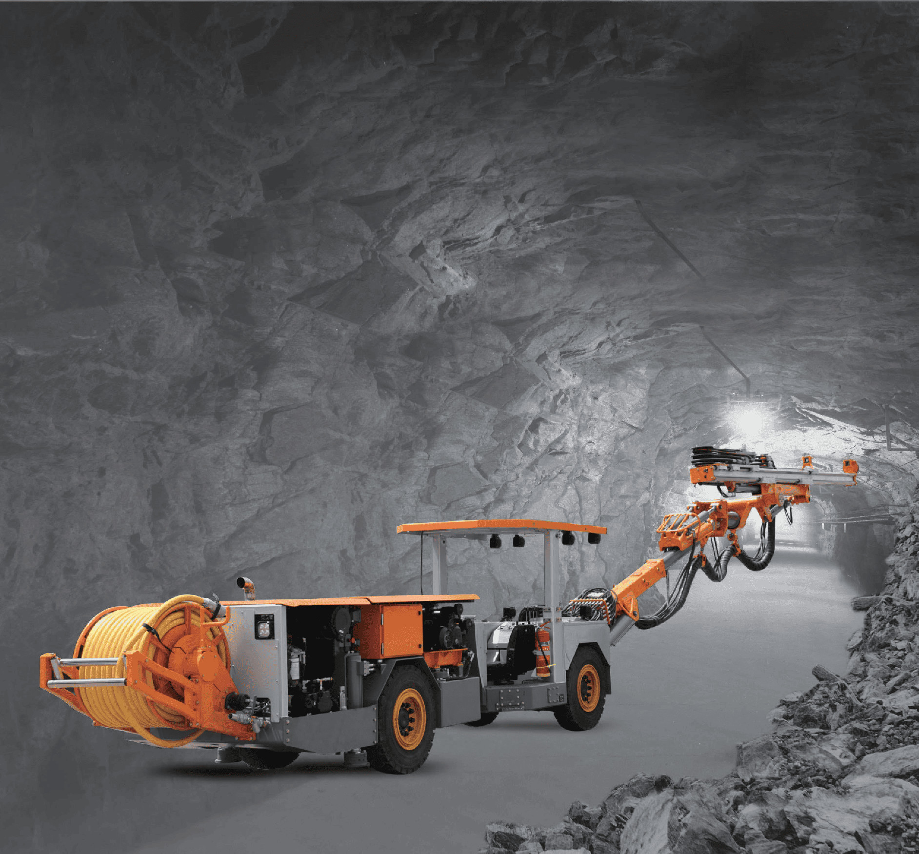 UJ18 Hydraulic Rock Drilling Rig Underground Drill Jumbo Mines And ...