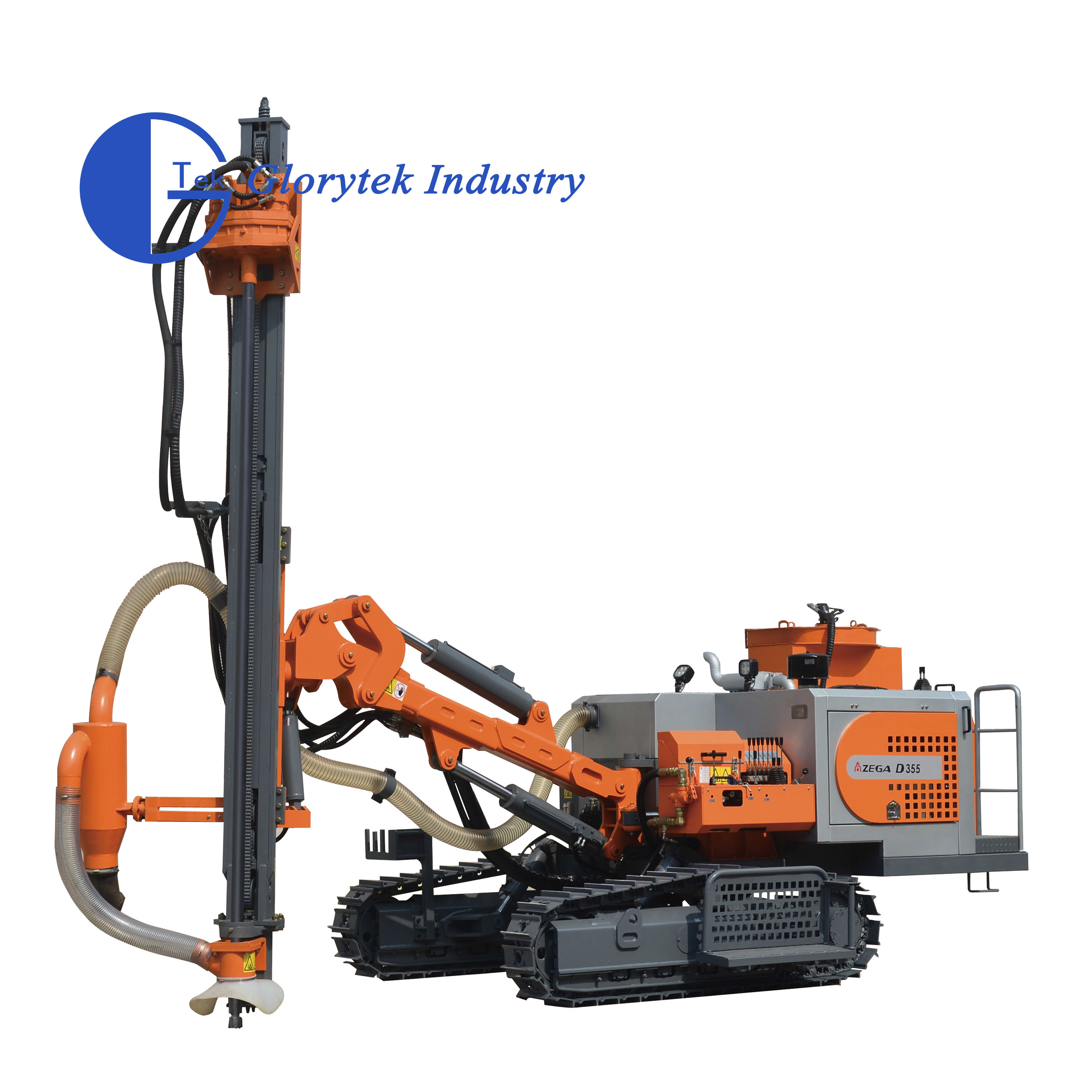 High Efficiency D355 Separated DTH Surface Drill/Drilling Rig for Small ...